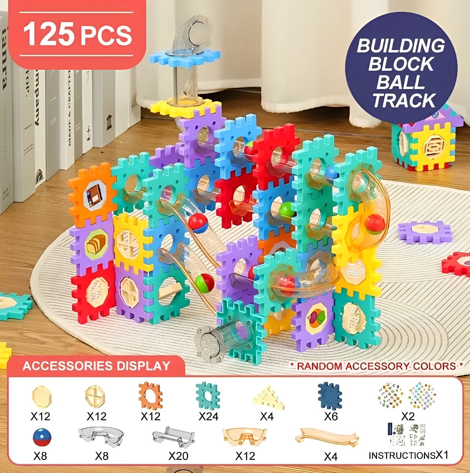 Pipeline Rolling Blocks 125 pcs KABY – Wholesale Toys