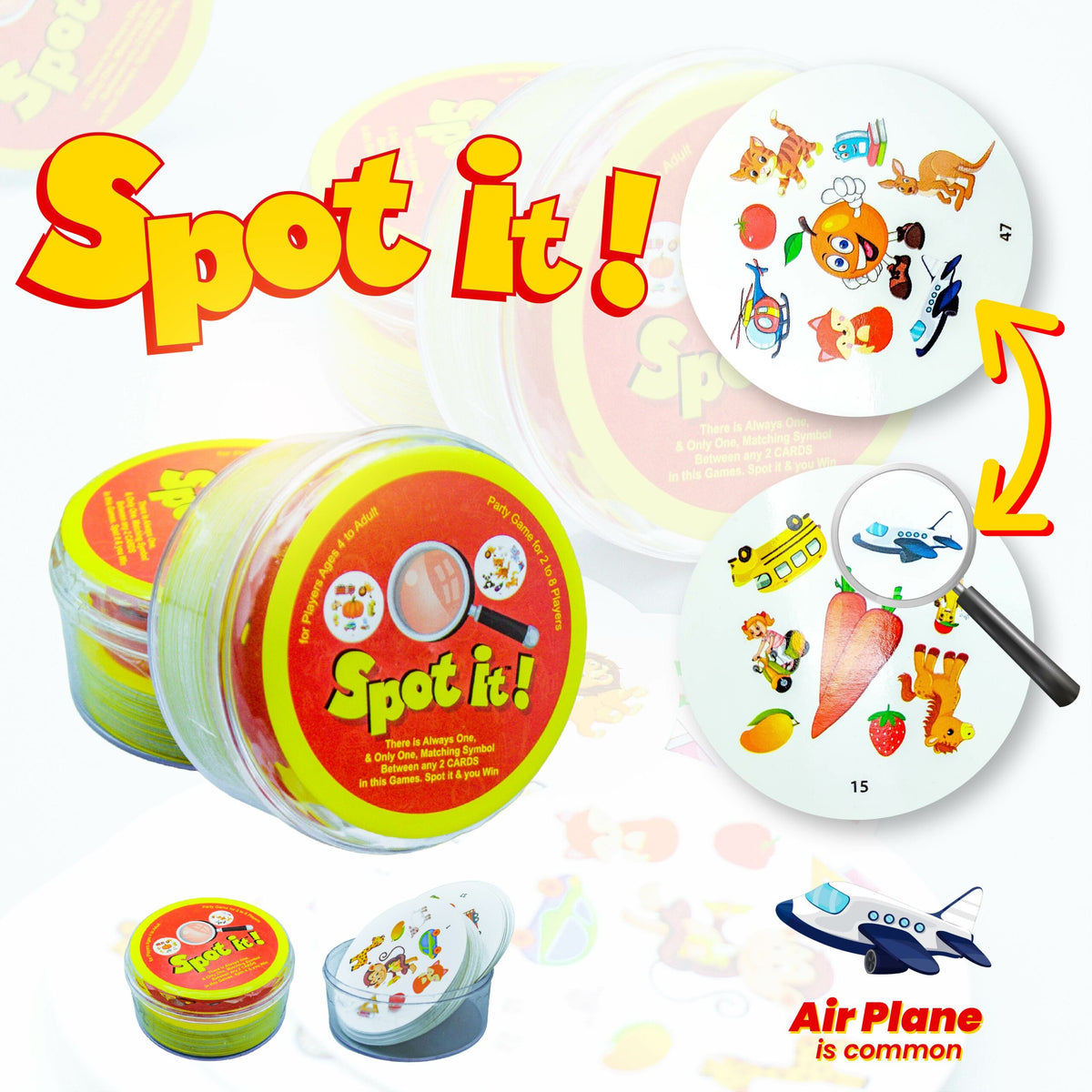 Spot it! Active Play with Acrylic Box - 46 Cards – Wholesale Toys